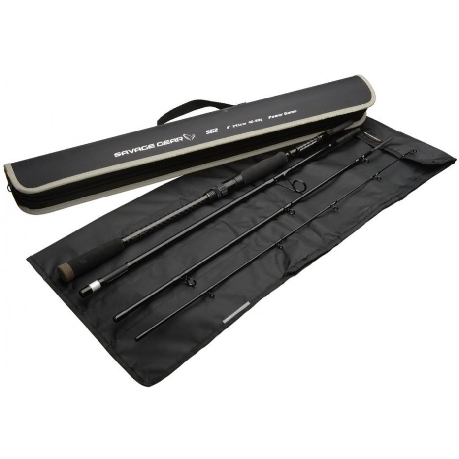 Canne Spinning Savage Gear SG2 Power Game Travel - Leurre de la pêche