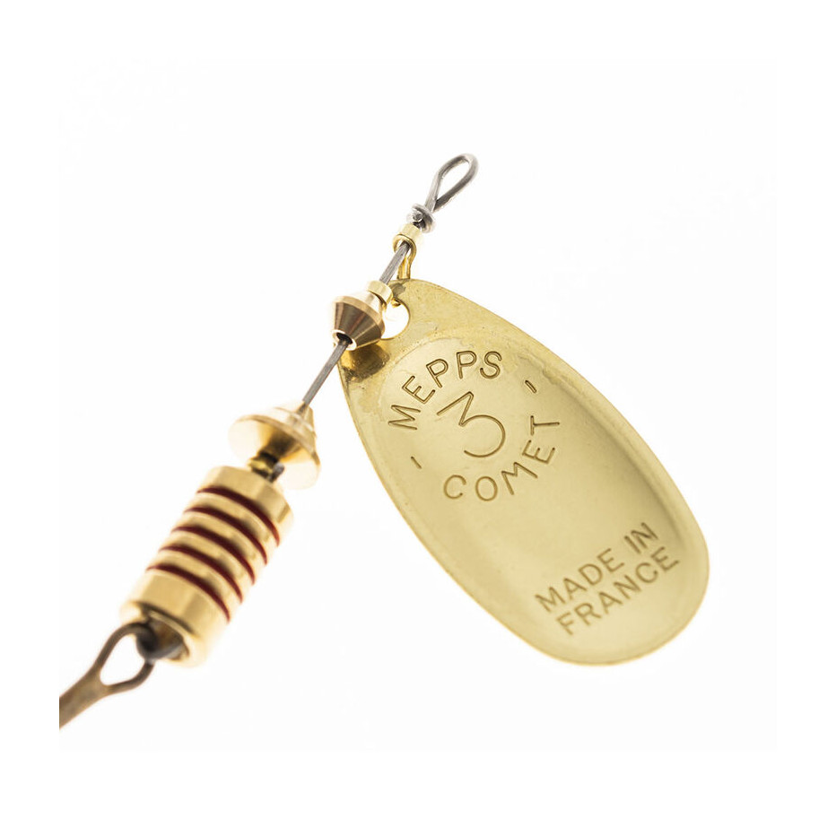 Spinner Mepps Comet Gold Red Dots - Leurre de la pêche