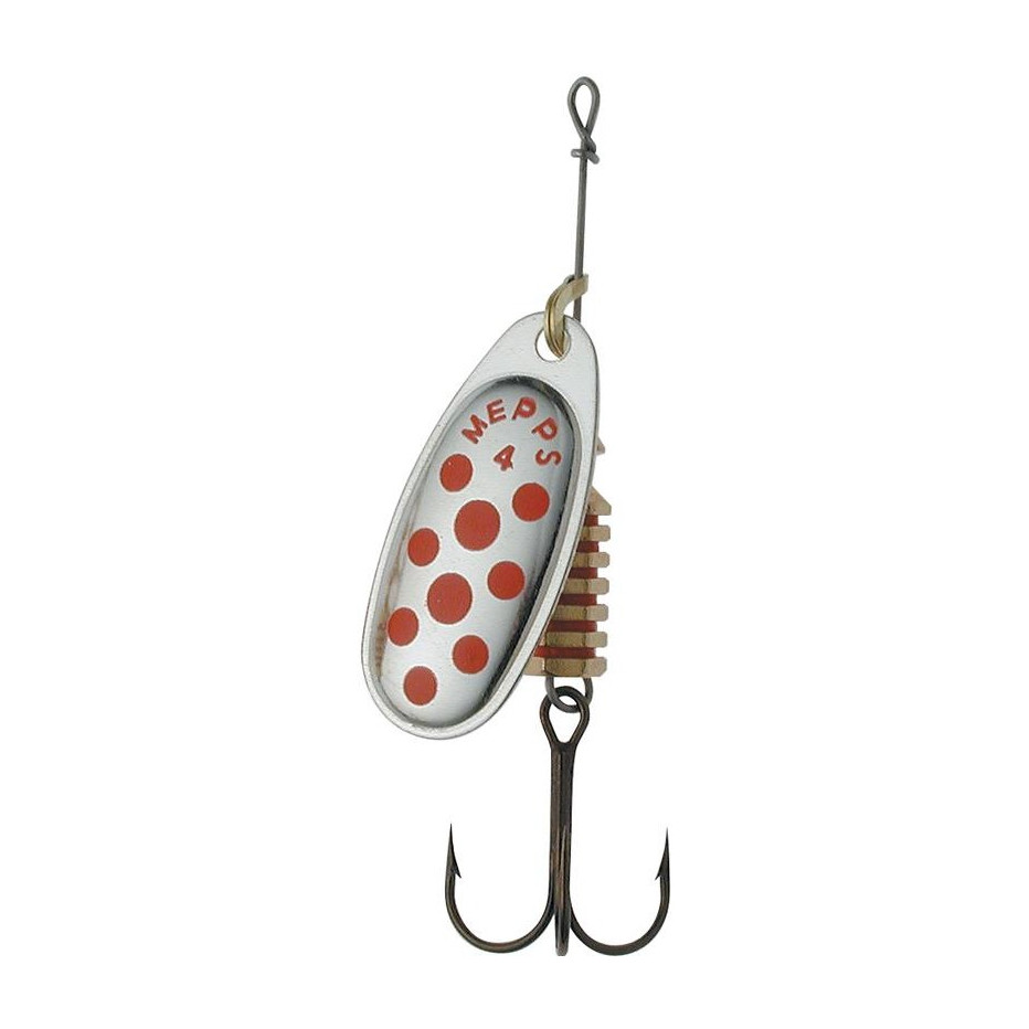 Spinner Mepps Comet Silver Red Dots - Leurre de la pêche