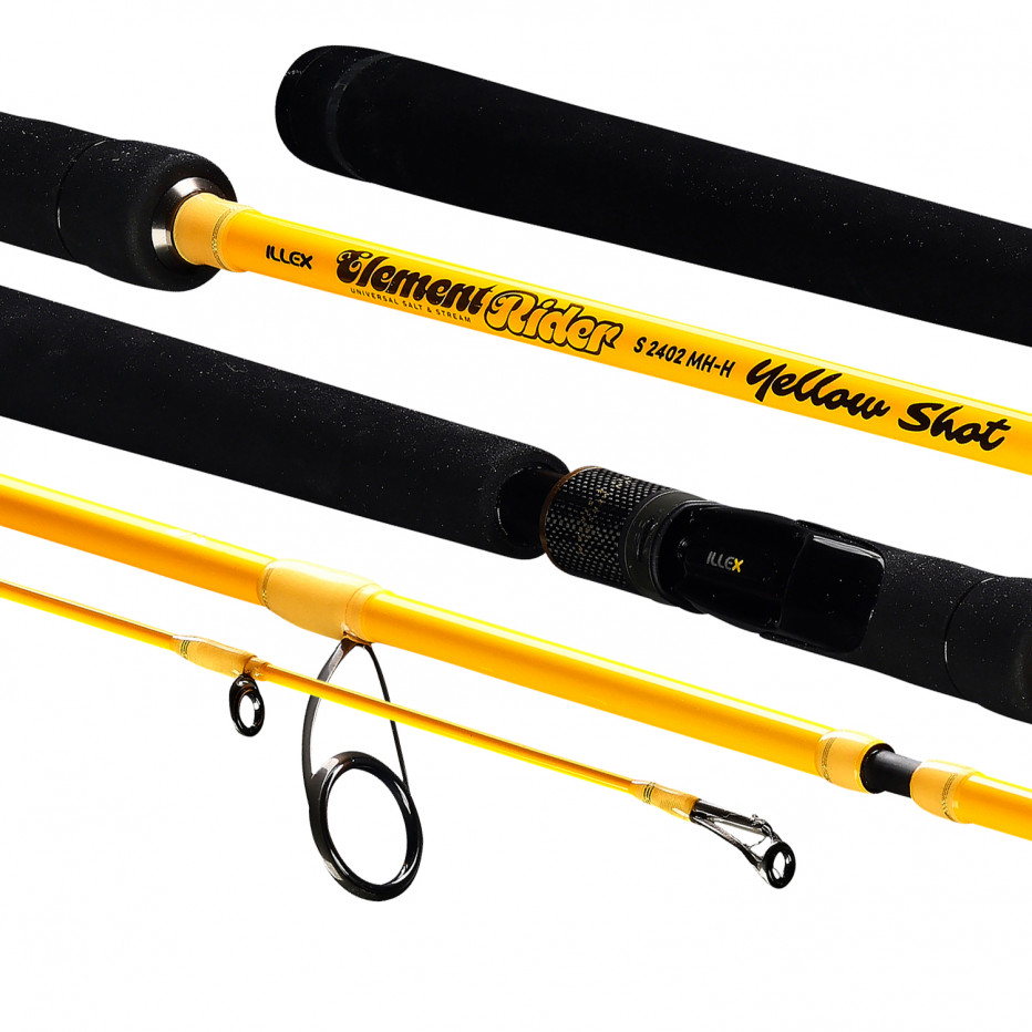 Spinning rod Illex Element Rider S 2402 MH-H Yellow Shot - Leurre de la ...