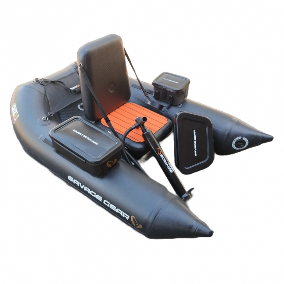 Float Tube Savage Gear Belly Boat Pro Motor Ocasión - Leurre de la pêche